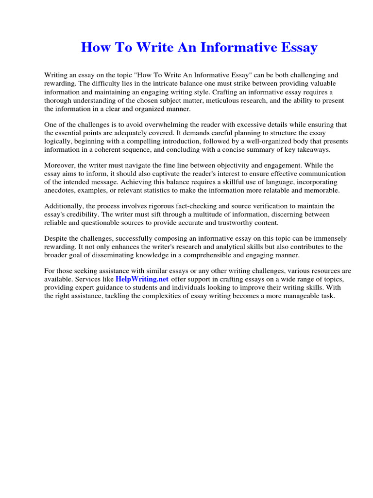 How To Write An Informative Essay | PDF | Economic Growth | Indonesia