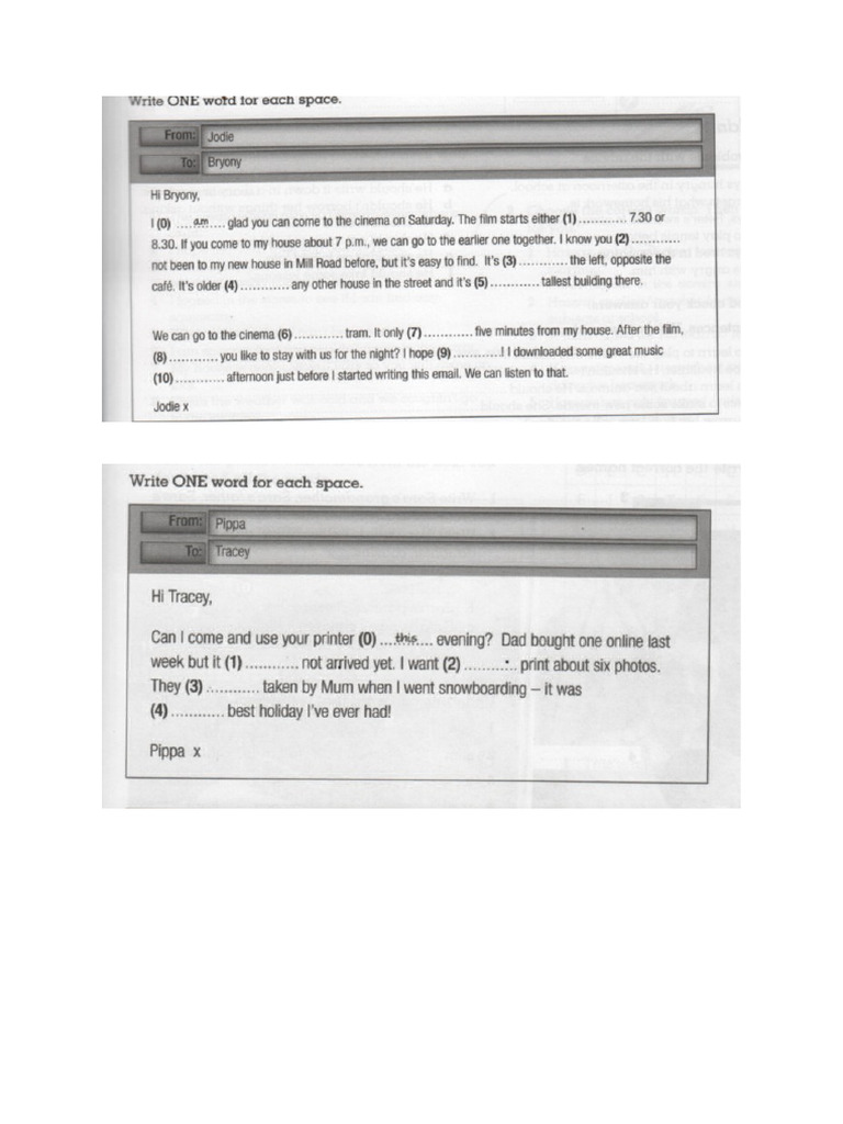 Write One Word | PDF