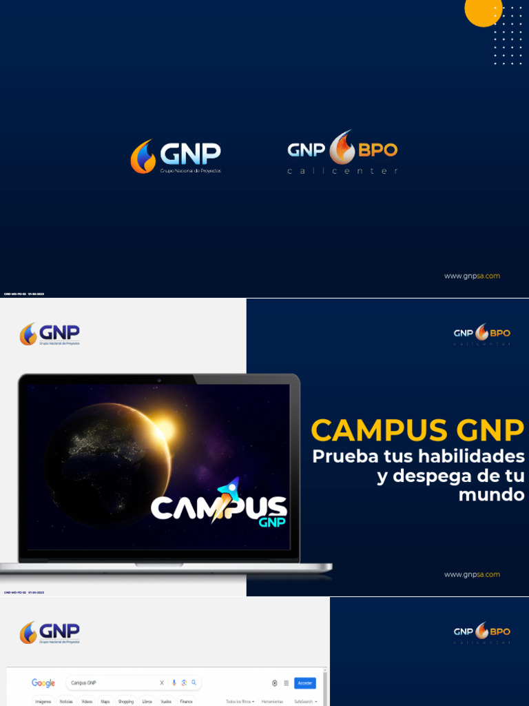 Guía de Registro en Campus GNP | PDF