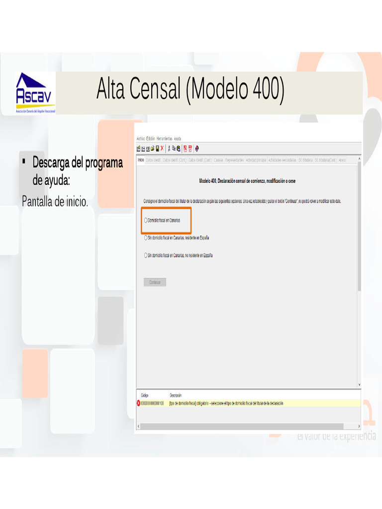 Instrucciones Modelo 400 IGIC | PDF