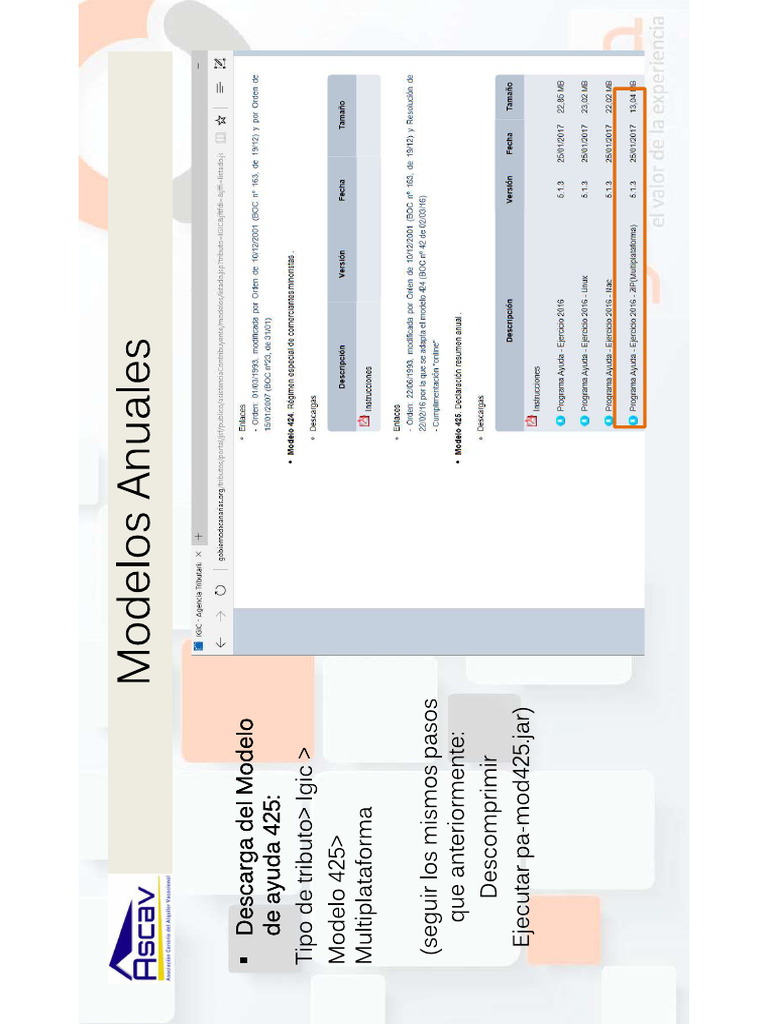 Manual Modelo 425 IGIC | PDF