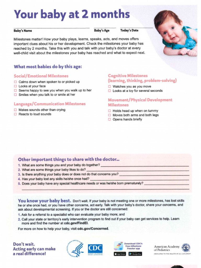 Your Baby at 2 Months | PDF