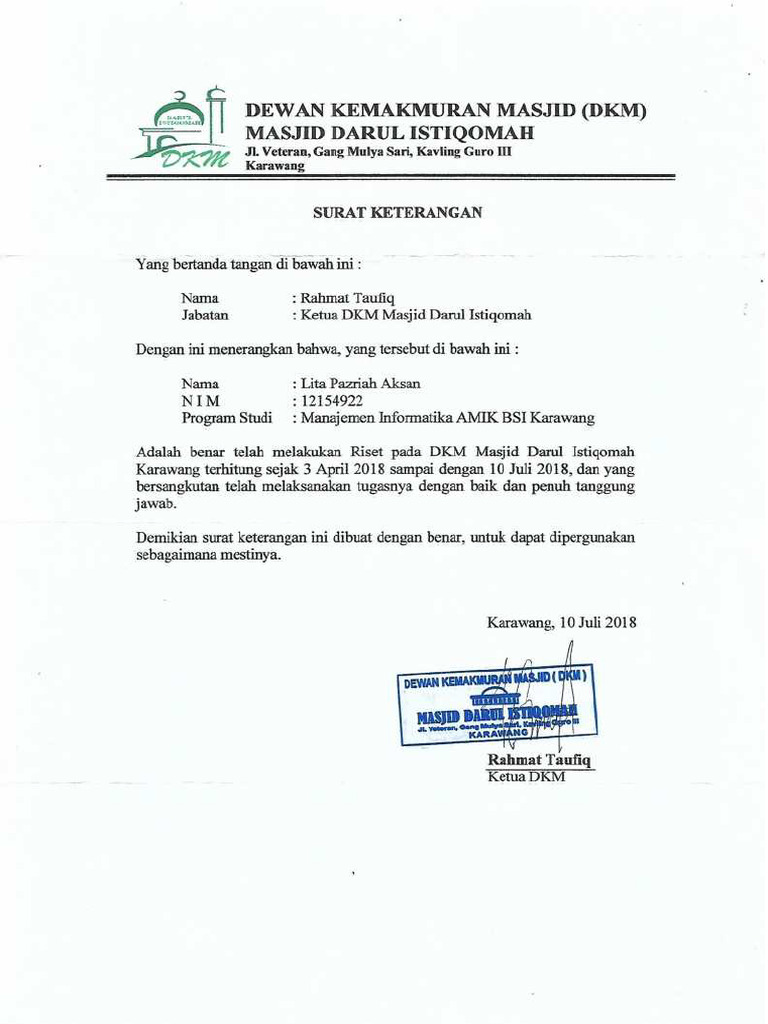 File 15 Surat Keterangan Riset | PDF