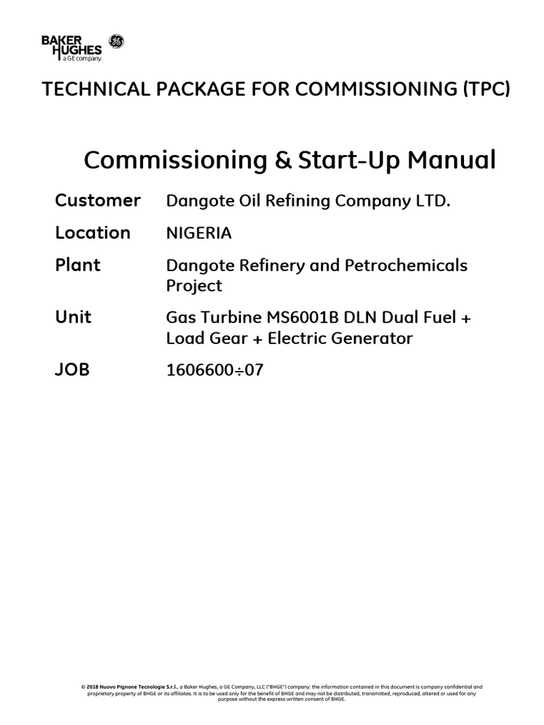 Commissioning & Start Up Manual | PDF | Specification (Technical ... Commissioning & Start Up Manual | PDF | Specification (Technical ...