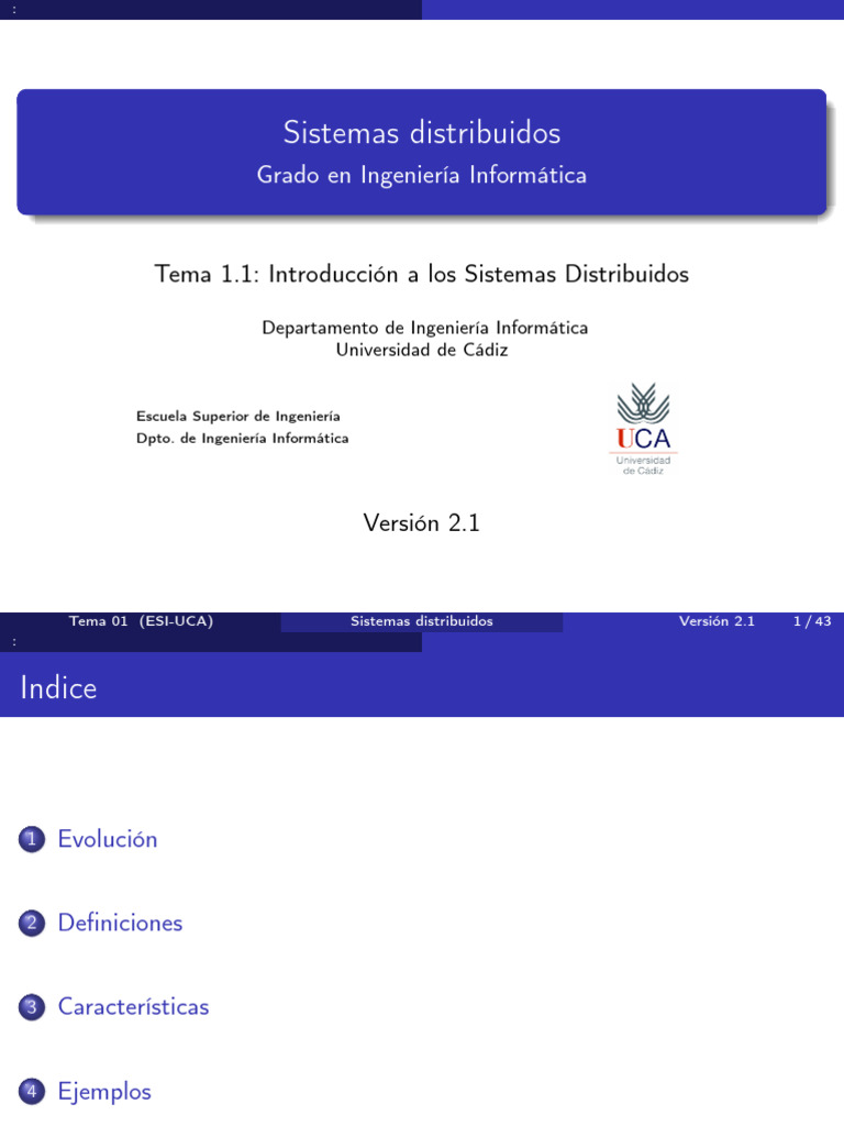 Tema 1.1 - Introducción A Los SSDD | PDF | Computación distribuída ...