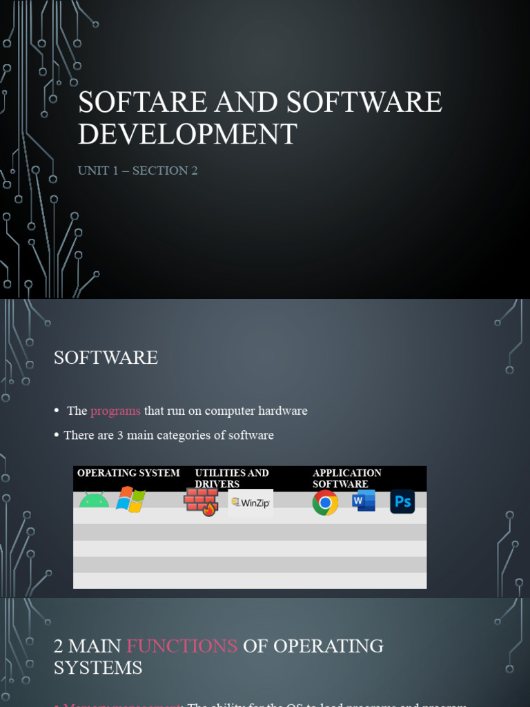 SOFTARE AND SOFTWARE DEVELOPMENT (Autosaved) | Download Free PDF | Scheduling (Computing ...