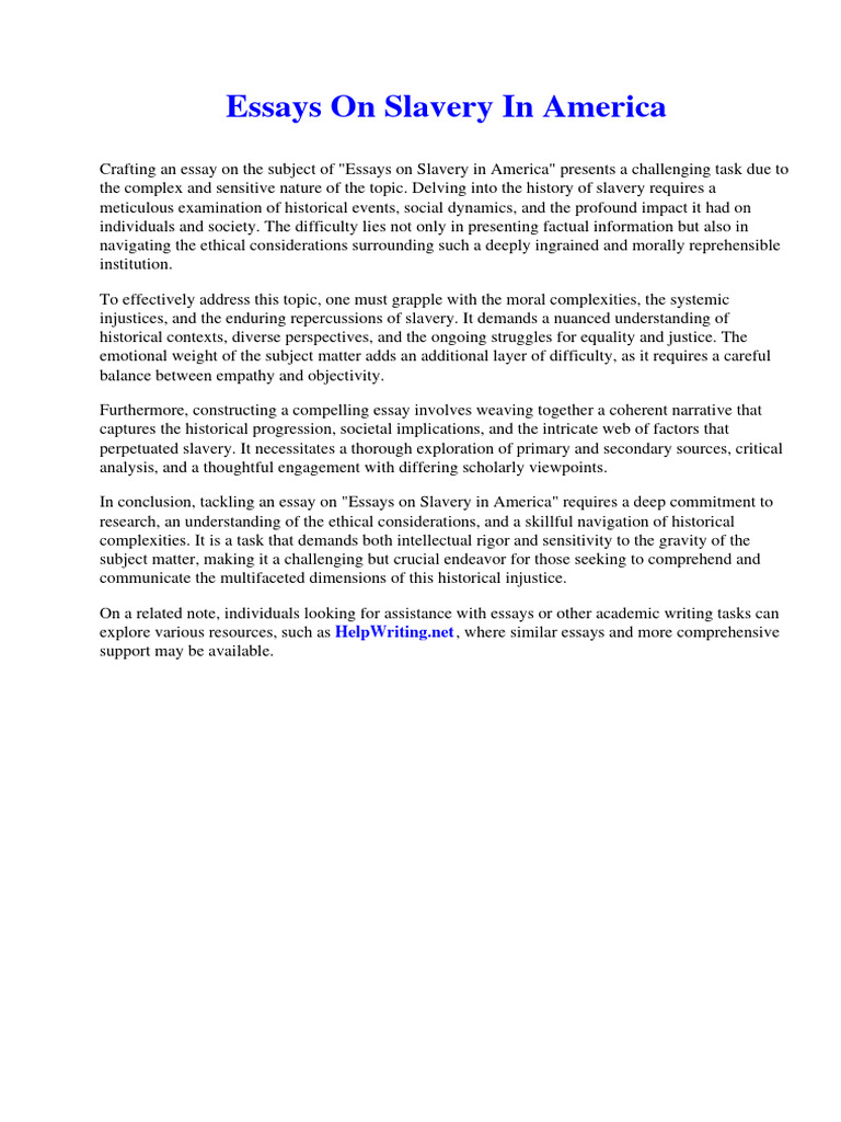 Analyzing Slavery in America | PDF | Noble Eightfold Path | National ...