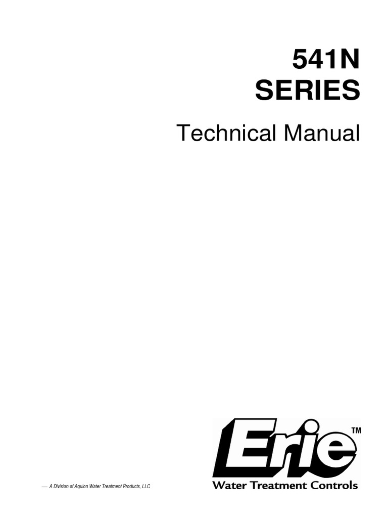Manual Erie 541N | PDF | Valve | Water