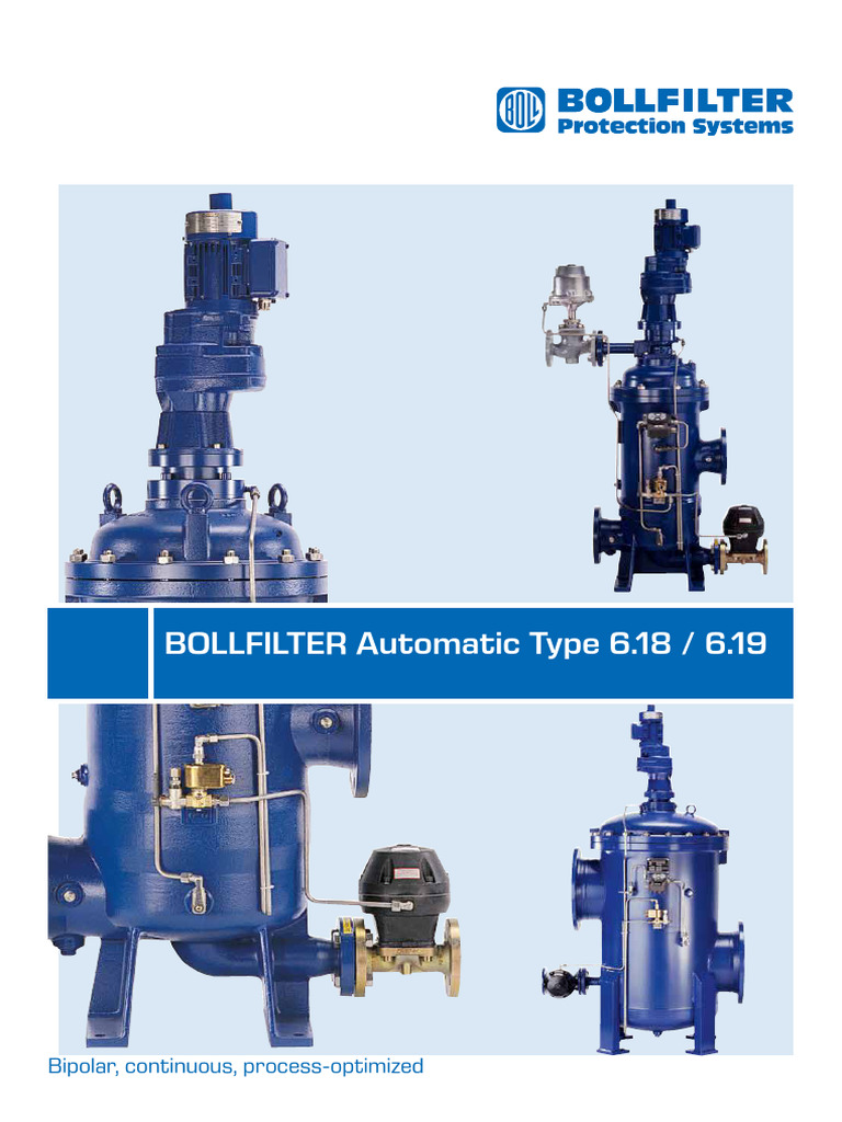 Automatic Filter Type 6.18 en BOLLFILTER | PDF | Filtration | Pump