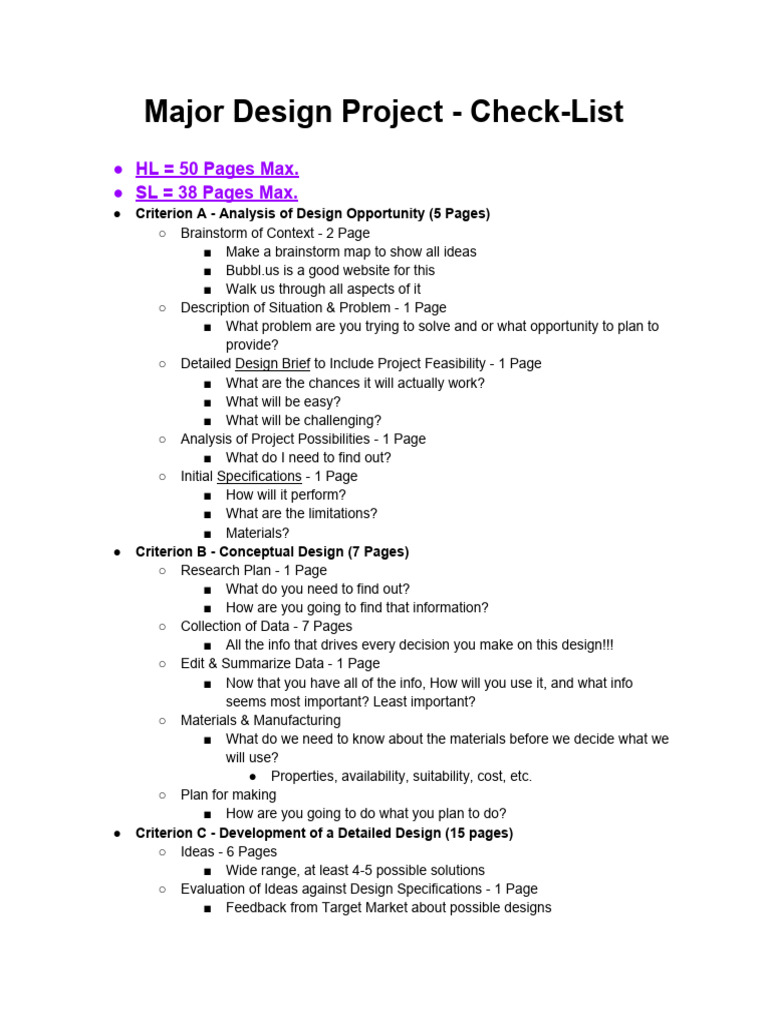 MDP - Check List | PDF | Prototype | Brainstorming