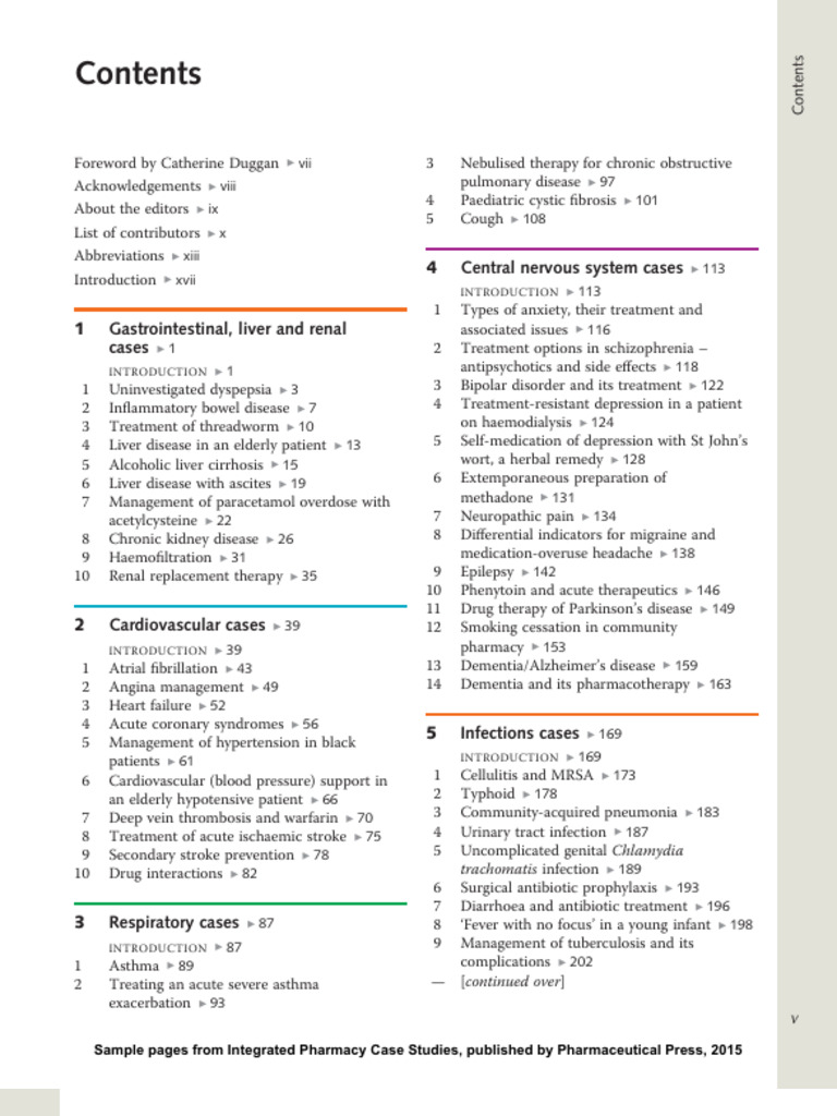 Integrated Pharmacy Case Studies Sample | PDF | Pharmacy | Asthma
