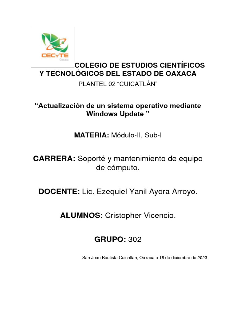 2023-MSS1-302 - TSME13 - MIISI - S02 - GO01 - Christopher Vicencio ...