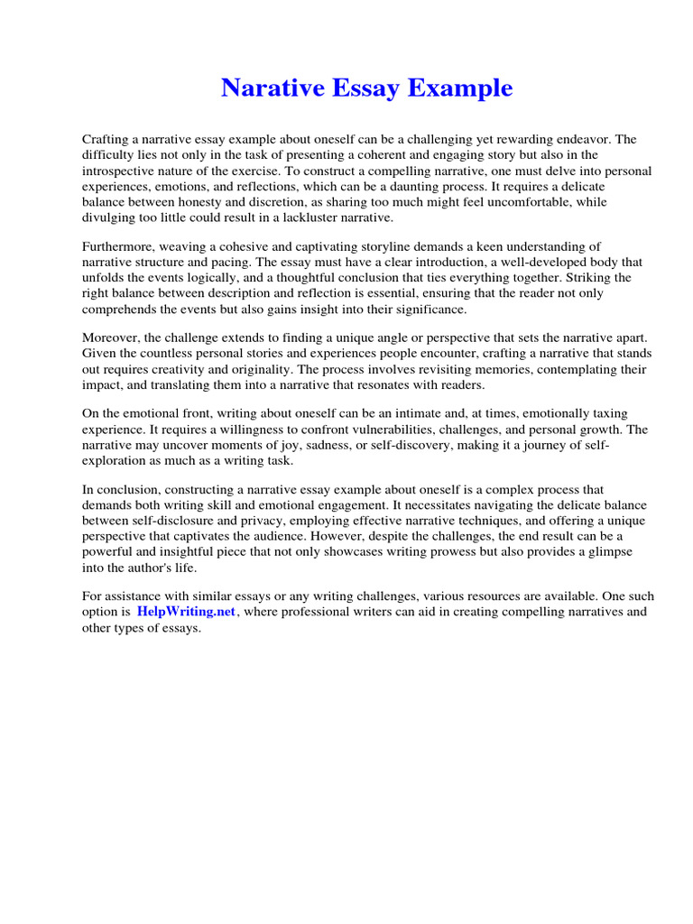 Narative Essay Example | Download Free PDF | Security Hacker | Service ...