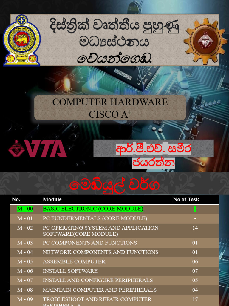 M01 Basic Electronic | PDF