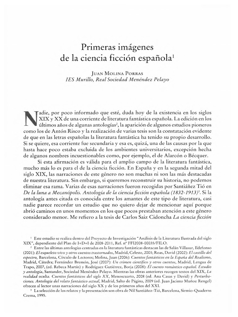 Ciencia Ficción Española Siglo XIX | PDF | Francisco Goya | Ciencia ficción