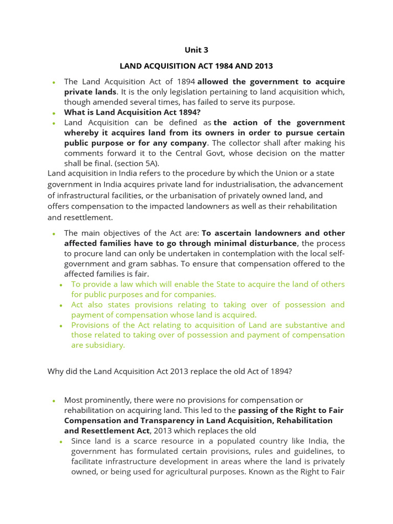 U3 Infra Land Acquisition | PDF | Justice | Crime & Violence