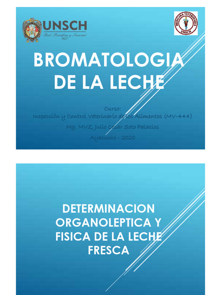Análisis de Calidad de Leche Fresca | PDF | Leche | Ph