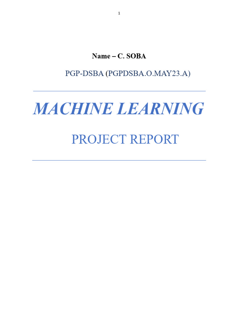 ML Project Report (Soba. C) | PDF | Regression Analysis | Accuracy And ...