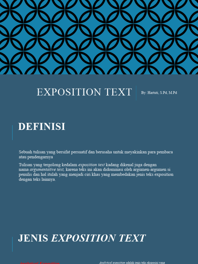 Jenis dan Struktur Teks Eksposisi | PDF | Seni