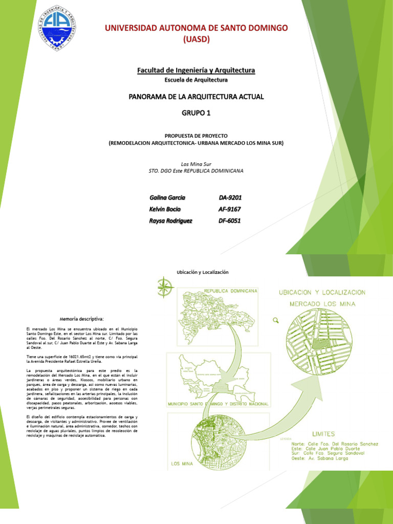 Remodelación del Mercado Los Mina Sur | PDF | República Dominicana