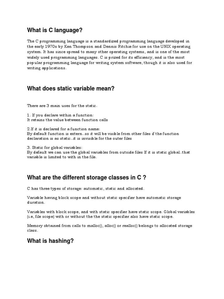 What Is C Language | PDF | Computers