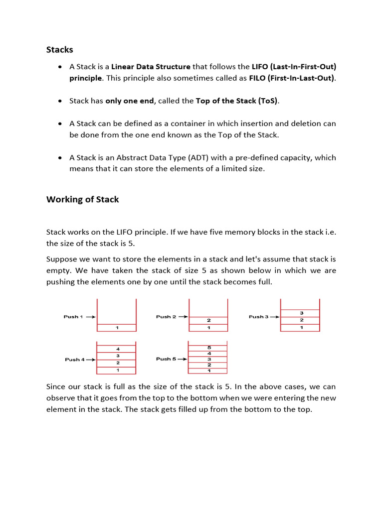 5.Stacks | PDF | Formal Methods | Computer Programming 5.Stacks | PDF | Formal Methods | Computer Programming