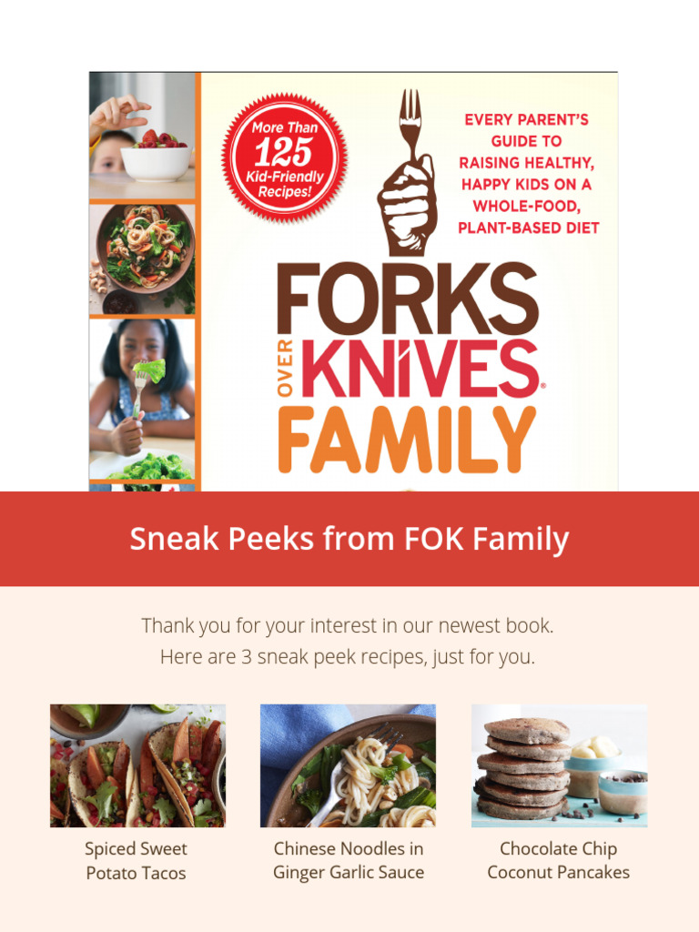 Forks Over Knives Family | PDF | Pancake | Scallion