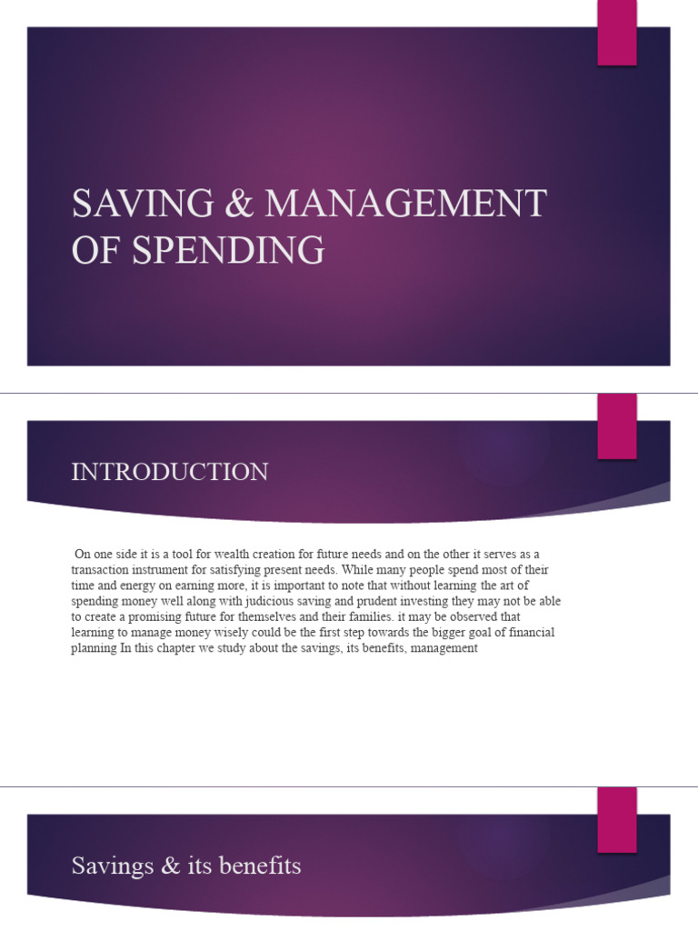 Effective Spending and Saving Strategies | PDF