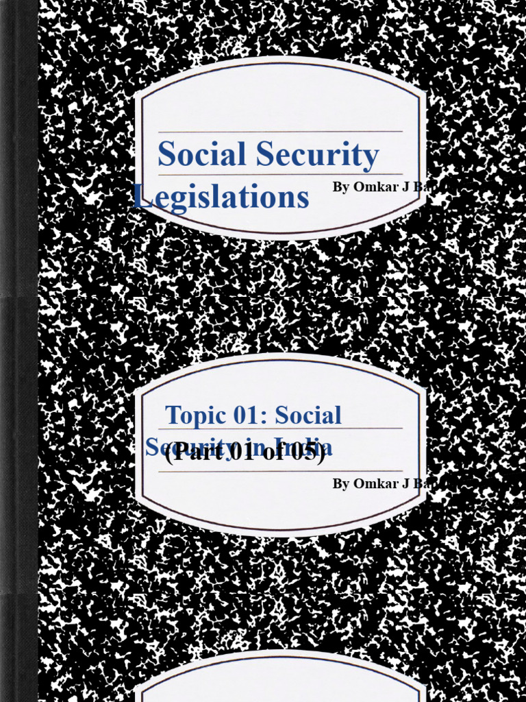 Social Security Legislation in India | PDF | Welfare | Social Insurance
