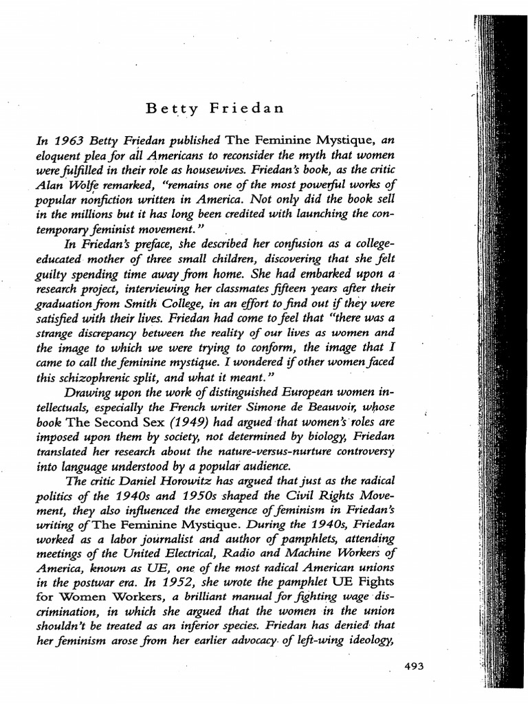 Betty Friedan | PDF