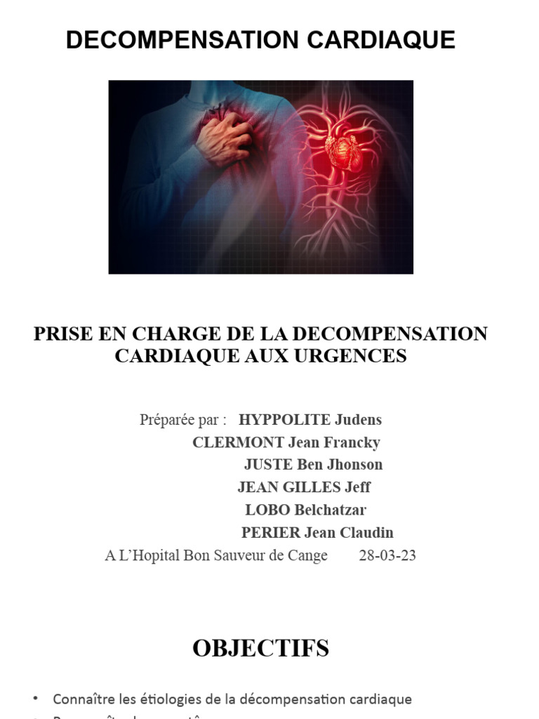 Urgences: Décompensation Cardiaque | PDF | Insuffisance cardiaque ...