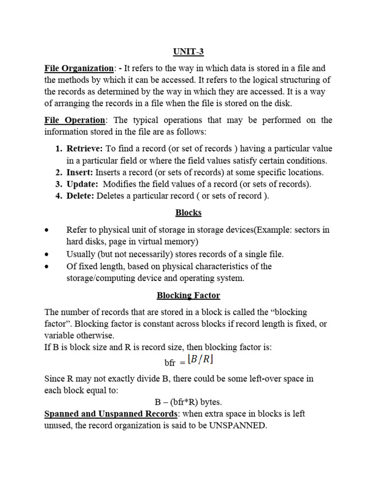 Dbms Unit III Notes | PDF | Database Index | Information Retrieval Dbms Unit III Notes | PDF | Database Index | Information Retrieval