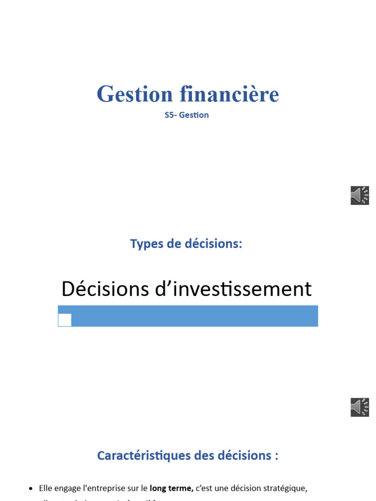 1 Présentation GF-Parcours Gestion - Final | PDF | Investir | Comptabilité