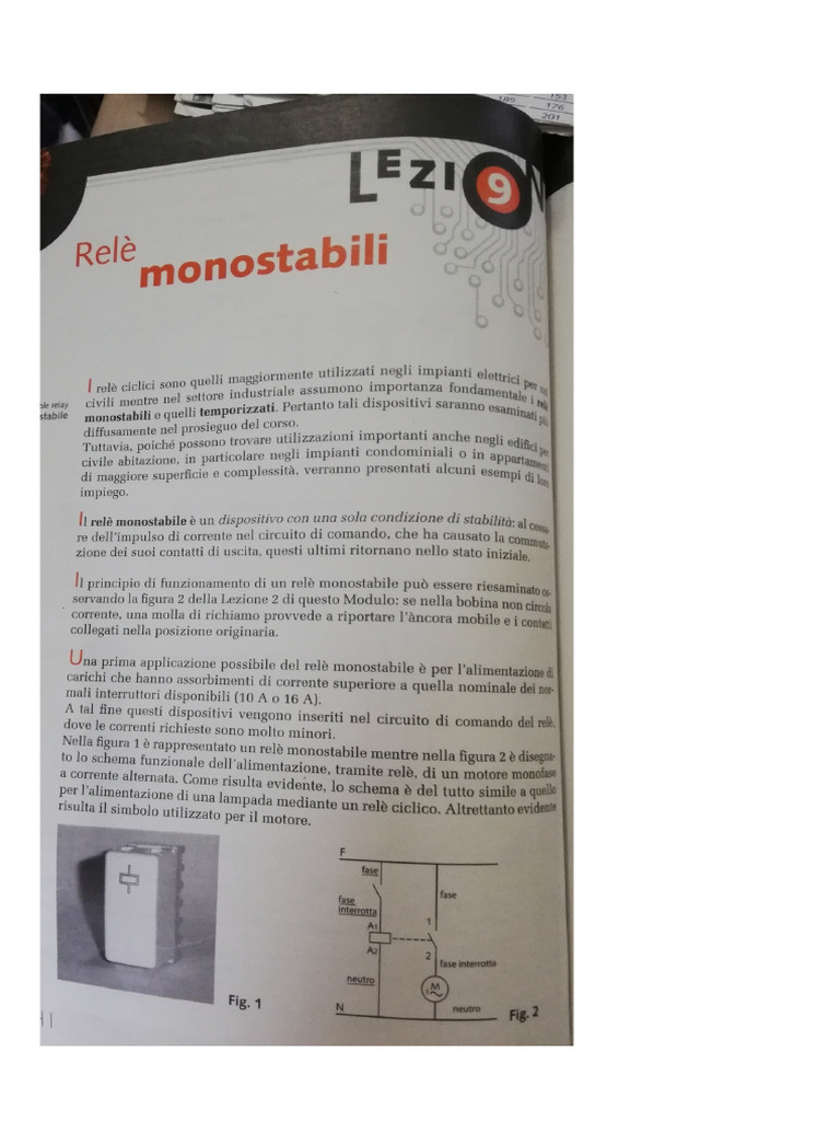 Relè MONOSTABILI - TEMPORIZZATORI | PDF