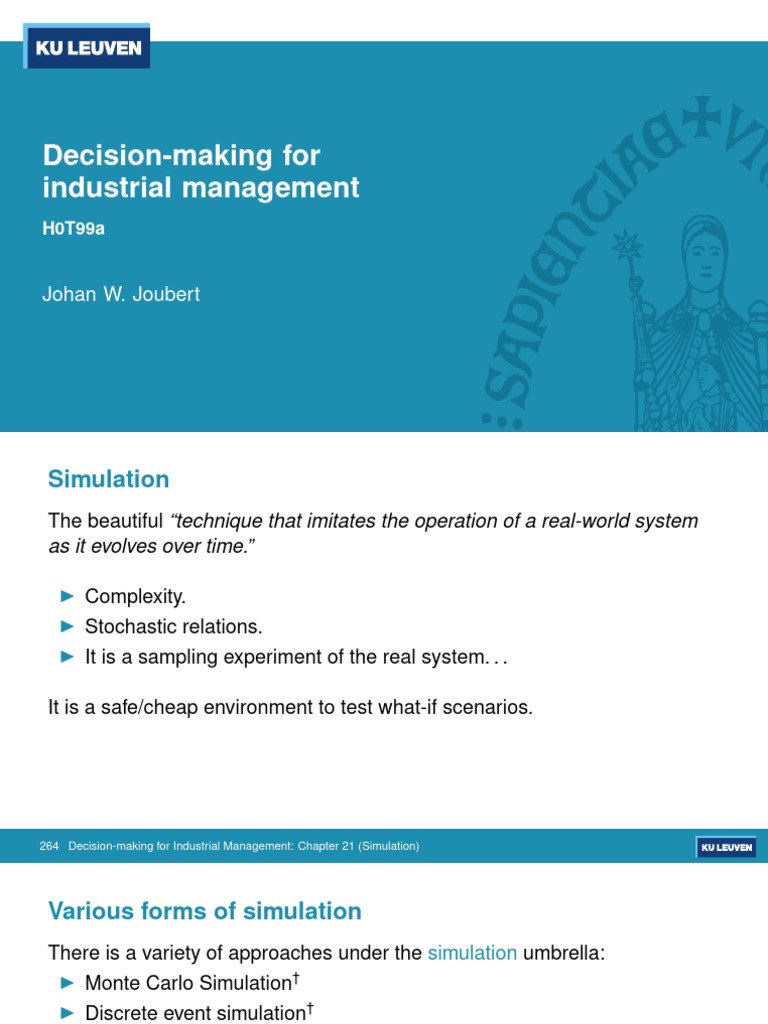 LectureSlides Simulation | PDF | Simulation | Conceptual Model