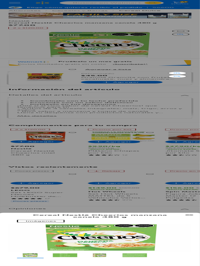 Cereal Cheerios Manzana Canela 480g | PDF | Cereales | Alimentos basicos