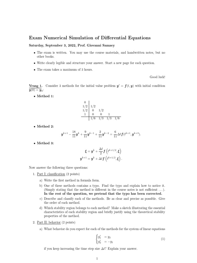 NumSim 20220903 ENG | PDF | Differential Calculus | Mathematical Concepts