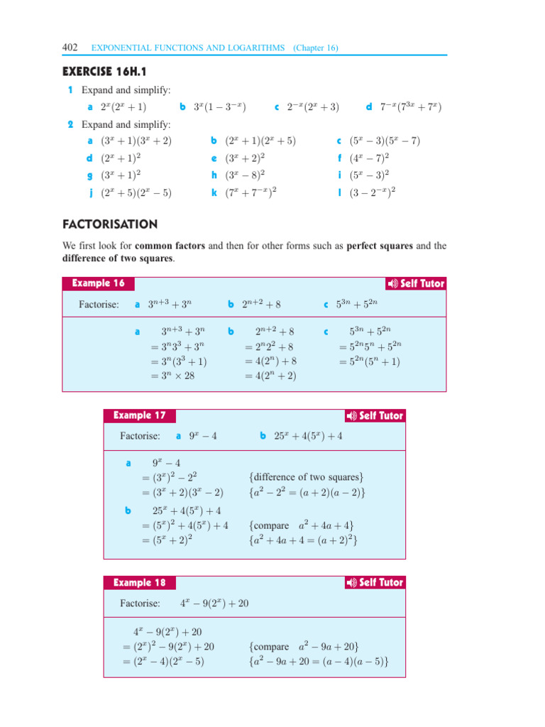 Exponentials And Logs Pdf