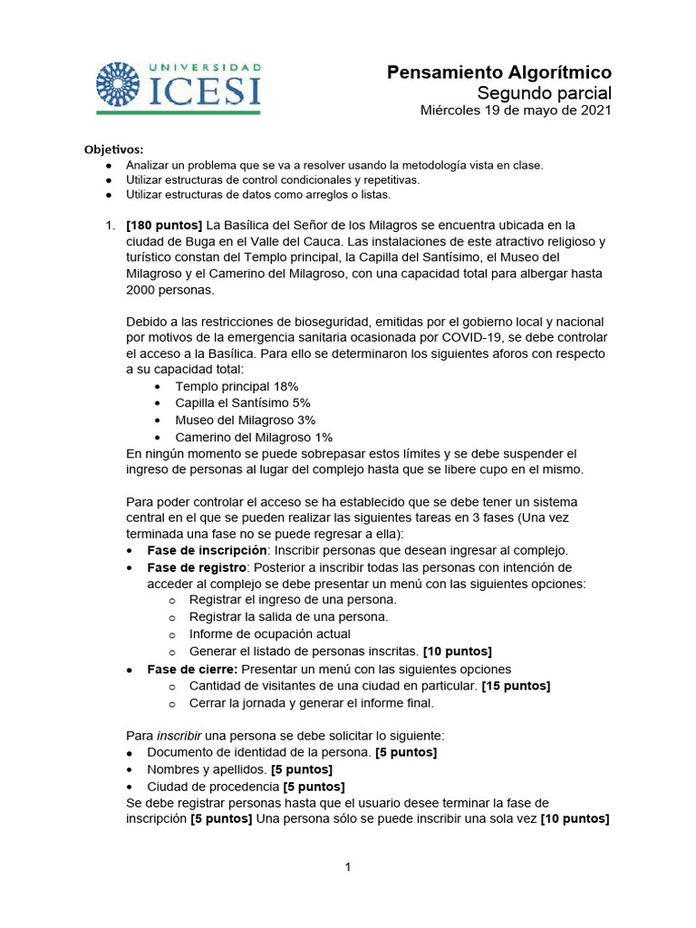 Segundo Parcial Rev | PDF | Informática