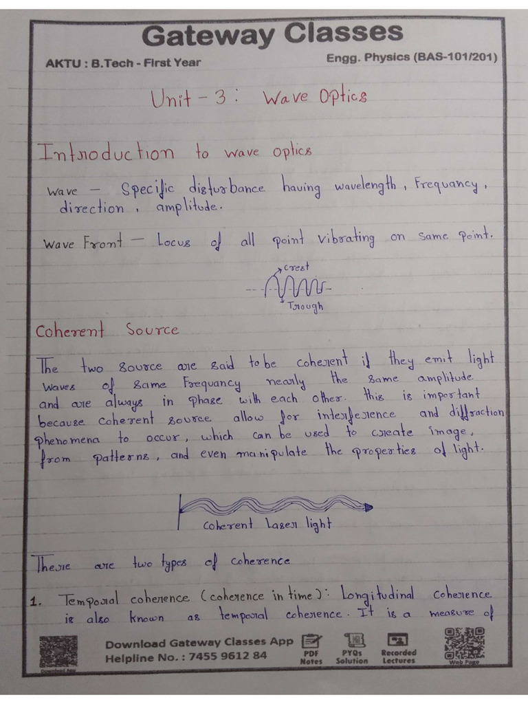 Phy U-3 Hand Written Notes - 28426776 - 2024 - 02 - 11 - 04 - 40 | PDF