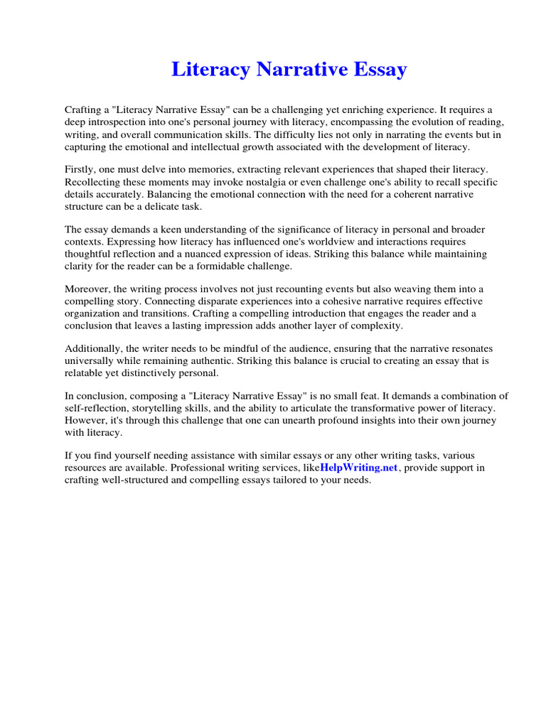 Literacy Narrative Essay | PDF | Israel | World Politics