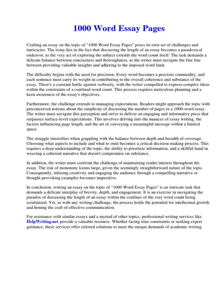 1000 Word Essay Pages | PDF | Electronic Cigarette | Cigarette