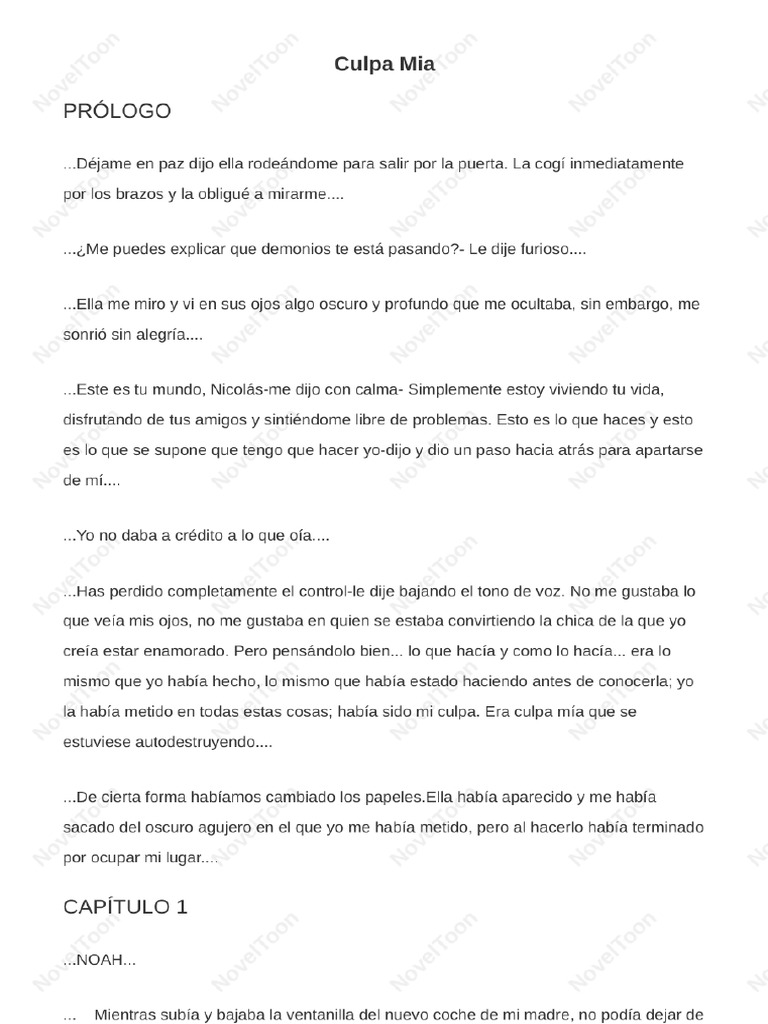 Culpa Mia | PDF