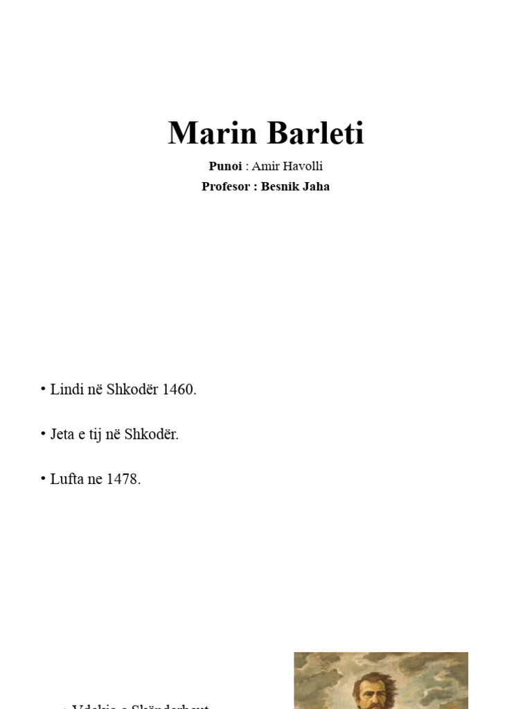 Marin Barleti | PDF