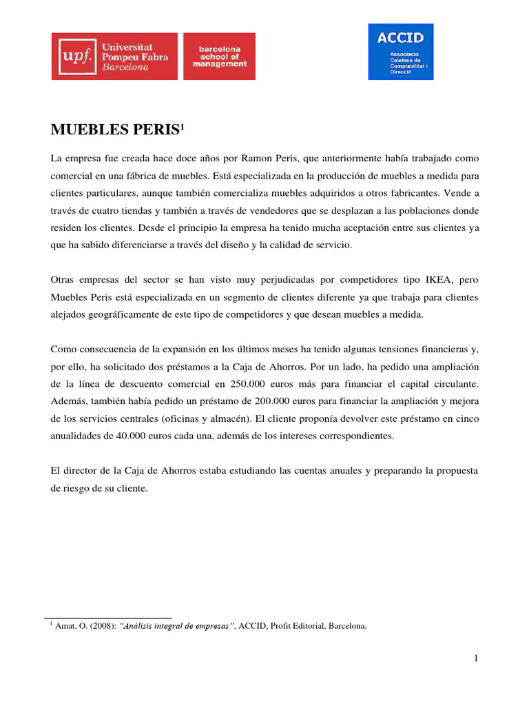 Muebles Peris Con Solucionformatv | PDF | Bancos | Business
