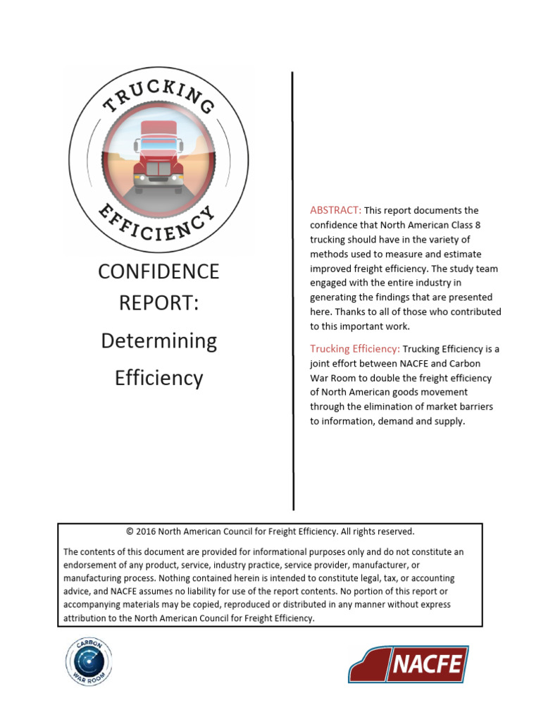Determining Efficiency Confidence Report | PDF | Accuracy And Precision ...