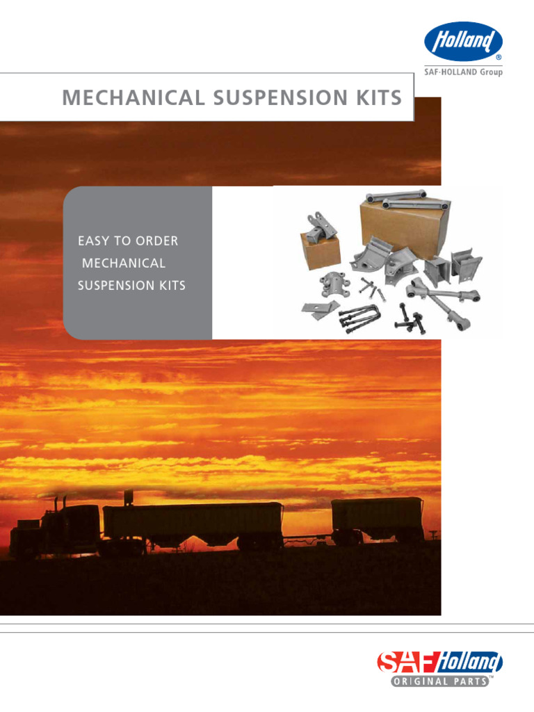 SAF Holland Mechanical Suspension Kits | Download Free PDF | Axle ...