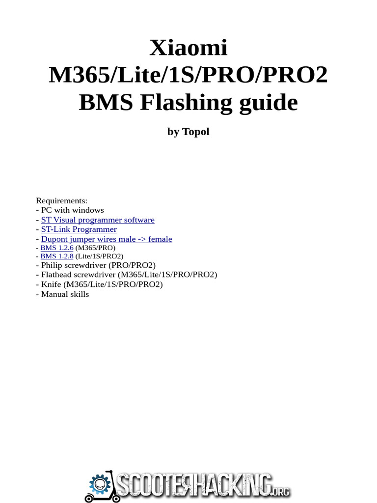 M365 BMSGuide | PDF | Electrical Connector | Computer Data