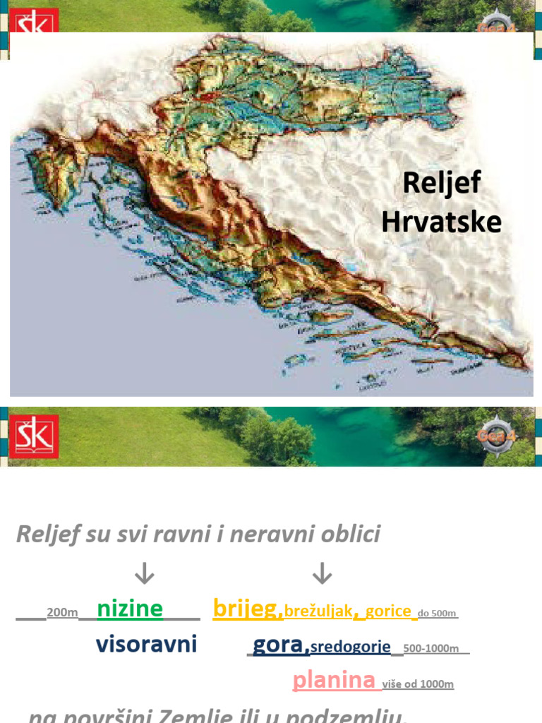 Reljef Nizinske Hrvatske | PDF