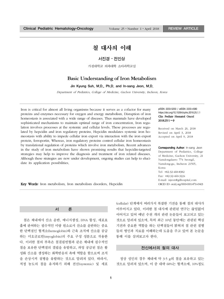 02 - Basic Understanding of Iron Metabolism | PDF 02 - Basic Understanding of Iron Metabolism | PDF